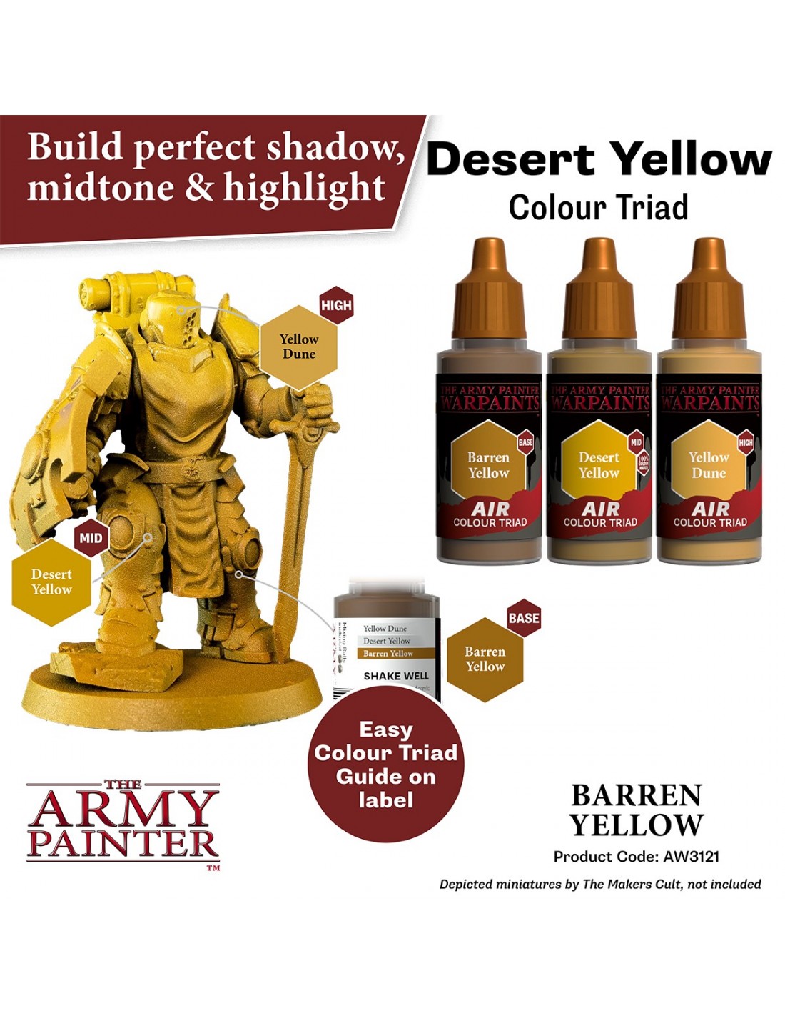 Barren Yellow - Air - Warpaints - The Army Painter