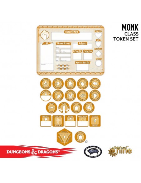 Monk Token Set 109 kr - Dungeon & Dragons